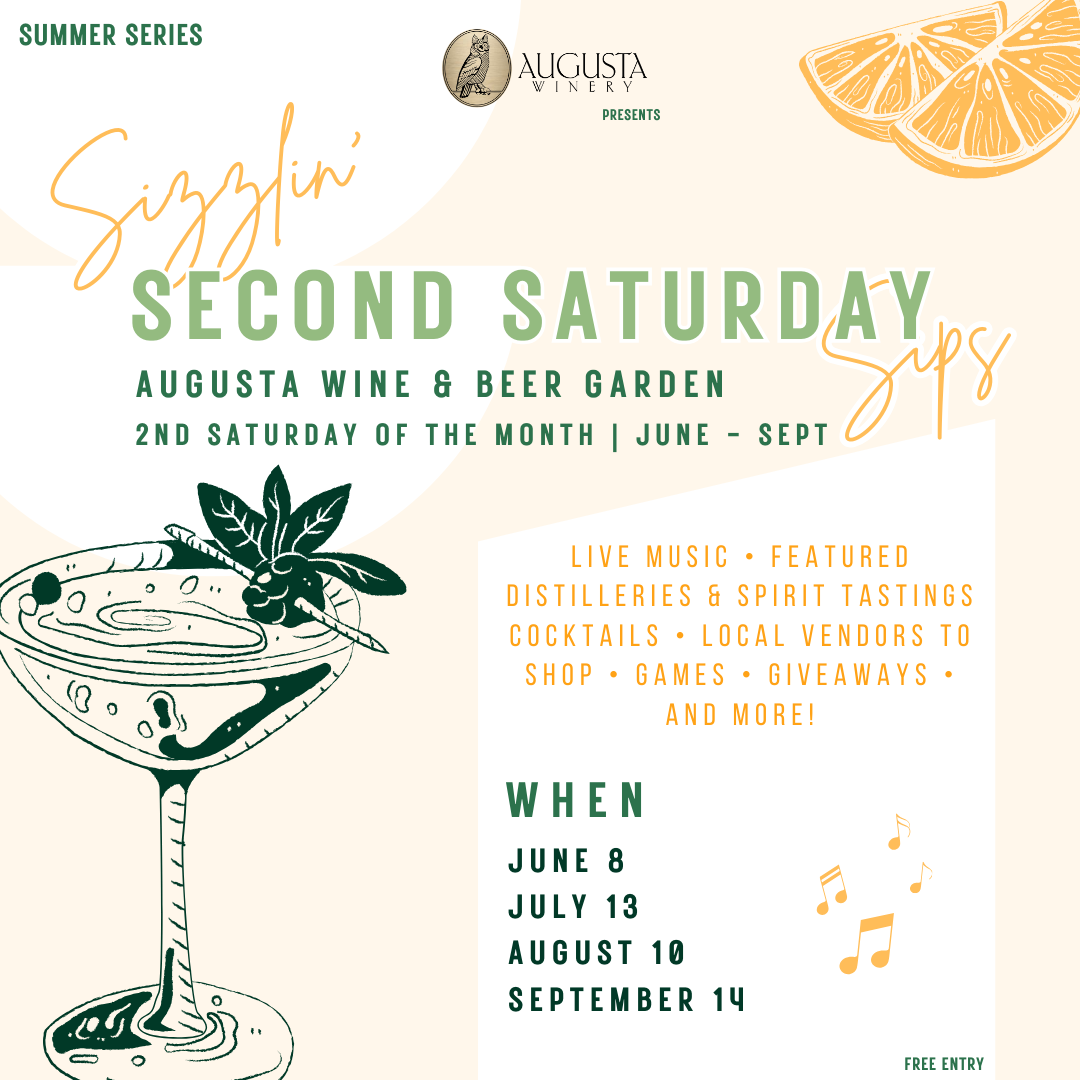 2nd Saturday Sips At Augusta Winery - Visit Augusta, MO | America's First Wine Region